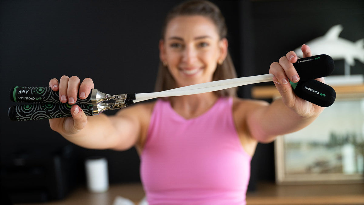 How to Use Crossrope’s Weighted Ropeless Jump Ropes with a Rebounder