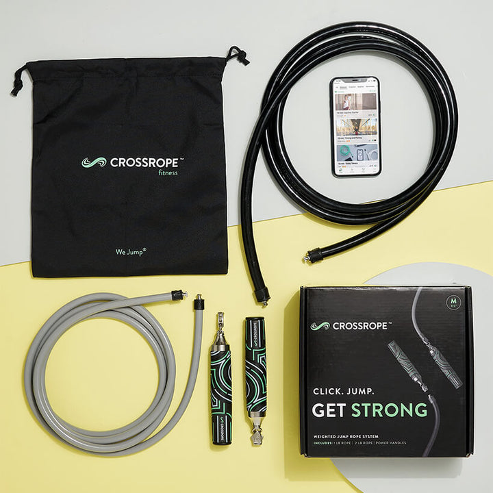 Get Strong Weighted Jump Rope Set for Strength | Crossrope